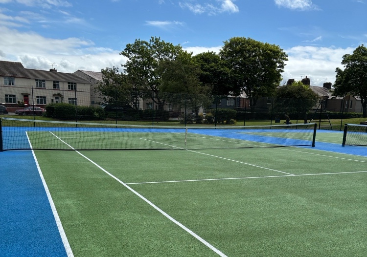 Workington Town Council opens new tennis courts during Party in the ...